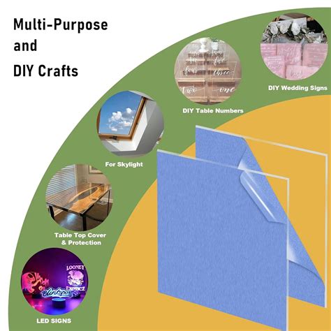 2 Pack Of 12x24 Plexiglass Sheets 14 Inch Thick 12 X 24 Inch 14