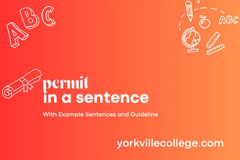How To Use Permit In A Sentence Easy Examples