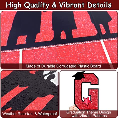 Buy Mosoan Graduation Yard Sign Decorations 2022 8pcs Large Size