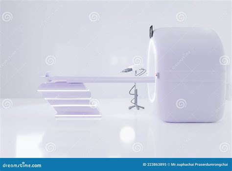 The Multi Detector Ct Scanner Or Computed Tomography 3d Royalty Free Cartoon