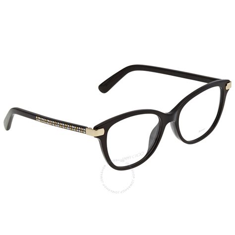Jimmy Choo Ladies Black Rectangular Eyeglass Frames Jc19608070051