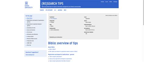 Refer Faq To Research Tip Overview Instead Of Biblio Tag Results
