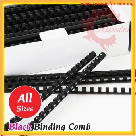 [box]black Comb Binder Plastic Comb Binding Rings Binding Comb Ring Comb Binding Pvc