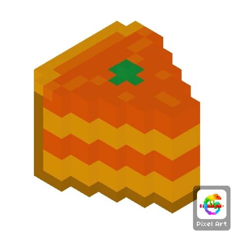 Easiest Way To Make Pumpkin Pie Minecraft Pixel Art