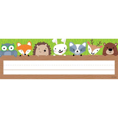 Teachersparadise Creative Teaching Press® Woodland Friends Name Plate
