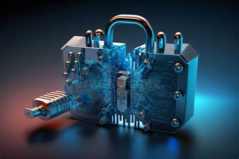 Padlock With Keyhole Icon In Personal Data Security Illustrates Cyber Data Or Information