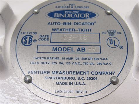 Bindicator Ab R Weather Tight Auto Bin Dicator Ebay