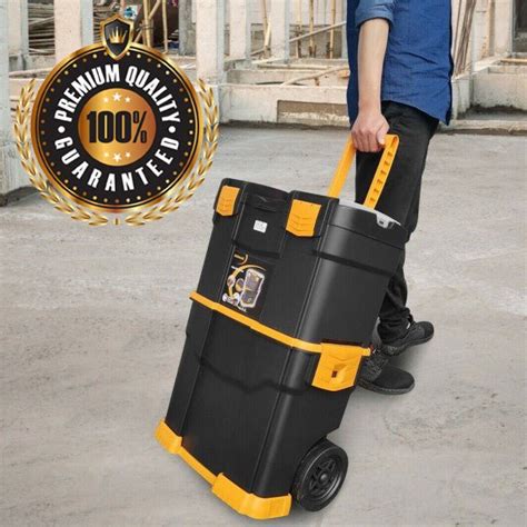 Professional Stackable 3 In 1 Sturdy Rolling Tool Box Organizer Set