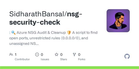 Github Sidharathbansalnsg Security Check 🔍 Azure Nsg Audit And Cleanup 🛡 A Script To Find