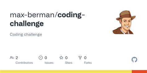 Github Max Berman Coding Challenge Coding Challenge