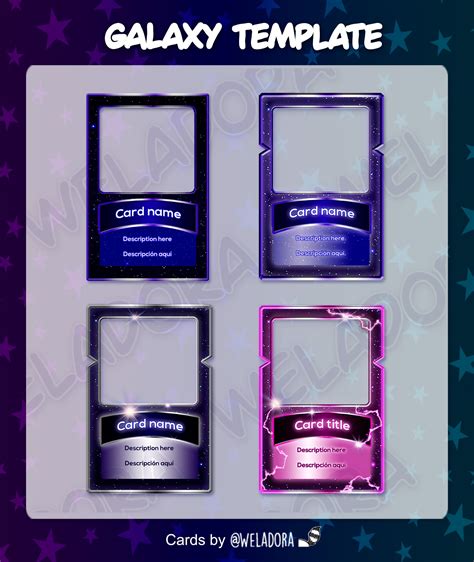 Streamloots epic galaxy template Etsy España