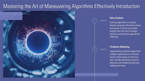 mastering the art of maneuvering algorithms effectively ppt template st