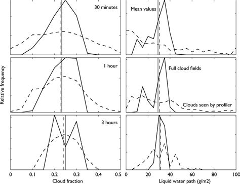 Probability Distribution Functions Of Cloud Fraction And Mean Liquid