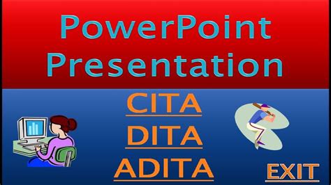 Powerpoint Presentation Using Action Button And Hyperlink Youtube