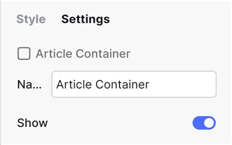 Settings Panel The Text Input Field Next To The Label Name Is Too
