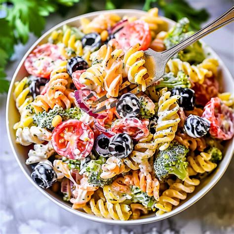 Tri Color Pasta Salad Insanely Good