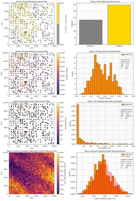 Synthetic Datasets — Geostatspy Well Documented Demonstration