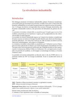 La révolution industrielle la r volution industrielle pdf PDF PRO