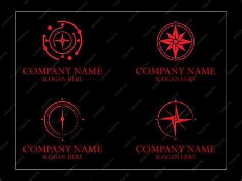 Premium Vector Free Vector Compass Logo Design Collection