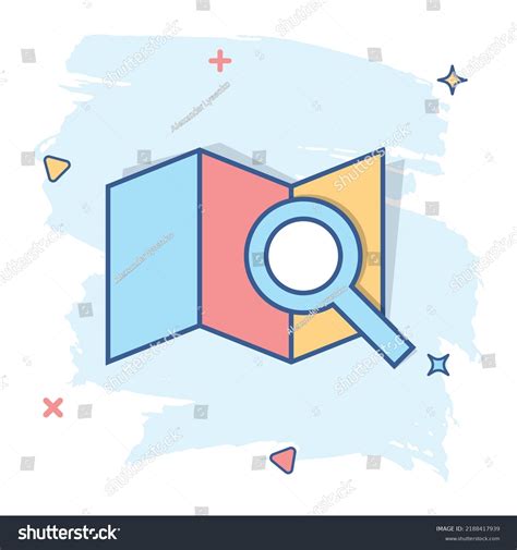 Cartoon Map Pin Icon Comic Style 库存矢量图免版税2188417939 Shutterstock