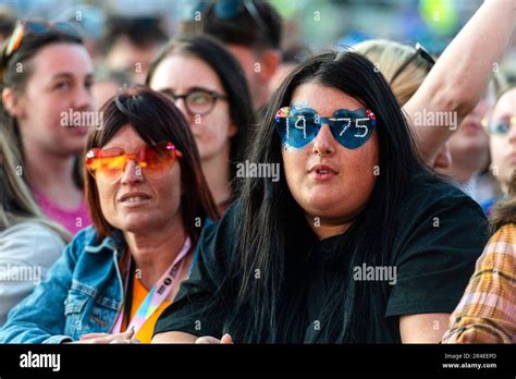 Fans Watch The Performing On The Main Stage During BBC Radio S Big Weekend At Camperdown