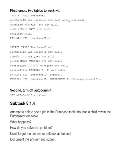 solved first create two tables to work with create table