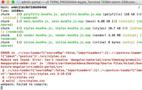 Web Applications Angular 2 Stylescss Compilation Error Stack Overflow