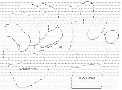 Master Hand And Crazy Hand By Xif On Deviantart