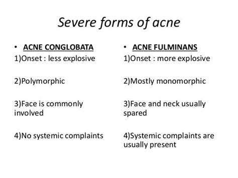 Acne With Systemic Syndromes