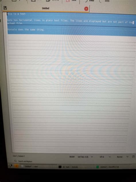 Kde Ugly Horizontal Lines Displayed In Kate And Konsole With