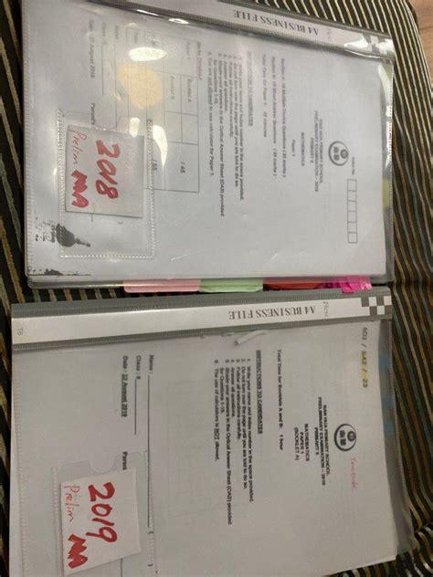 Various School Prelim Exam Papers With Answer Sheet Practice Hobbies