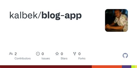 GitHub Kalbek Blog App