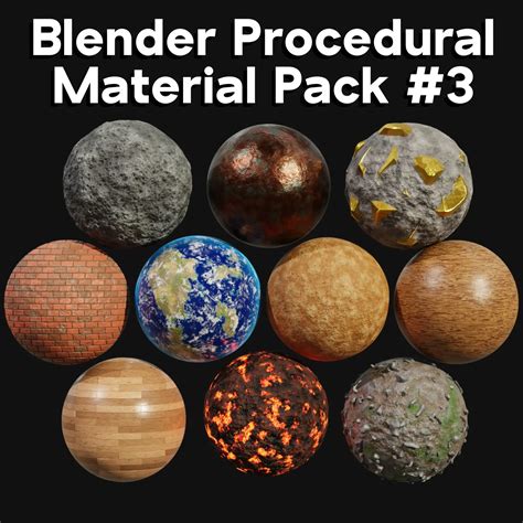 Blender Procedural Material Pack Flippednormals