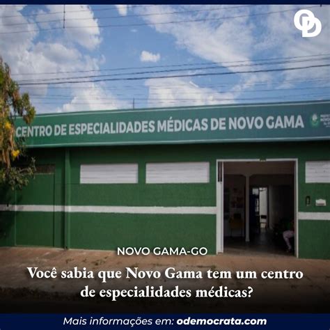 Você sabia que Novo Gama tem um centro de especialidades médicas