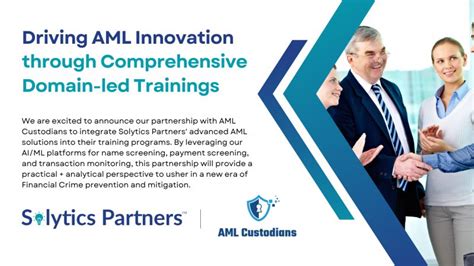 Solytics Partners On Linkedin Partnership Compliance Fincrime Aml Training Webinars