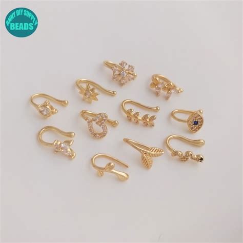 Nose Cuff Gold Etsy