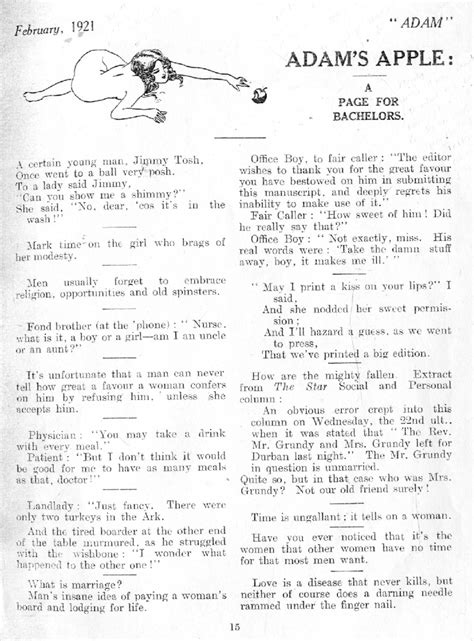 Adam S Apple Adam February 1921 15 Download Scientific Diagram