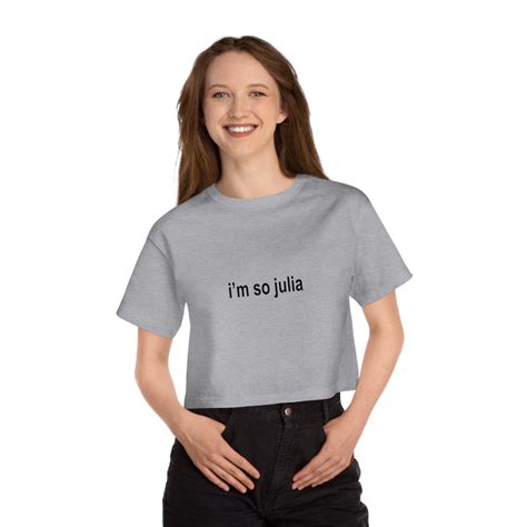 Im So Julia Cropped Tee 360 Charli Xcx Brat Etsy