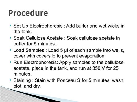 Hb Electrophoresis And Its Types Principle Procedure Pptx