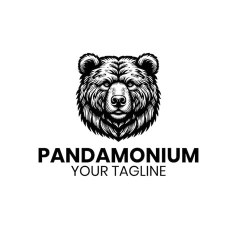 Panda Simple Mascot Logo Design Illustration Premium Ai Generated Vector