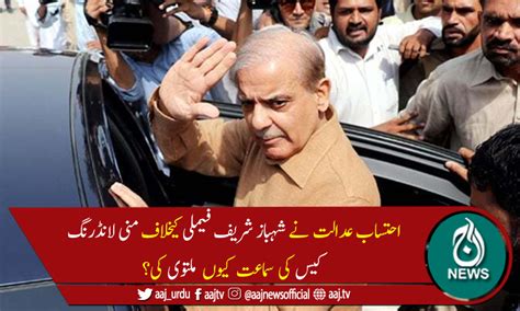 شہباز شریف فیملی کیخلاف منی لانڈرنگ کیس کی سماعت 25مارچ تک ملتوی