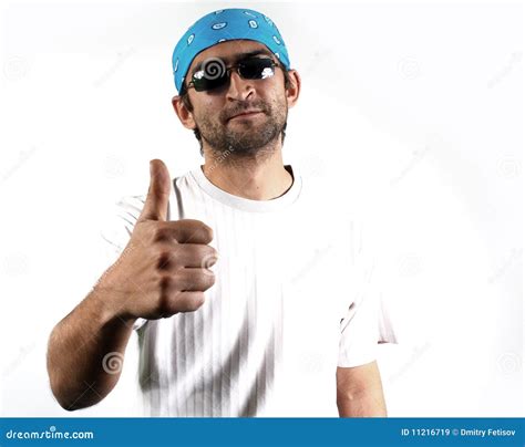 Man In Dark Glasses Stock Image Image Of Blue Worker 11216719