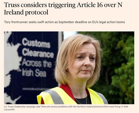 Triggering Article 16 By Joshua Rozenberg