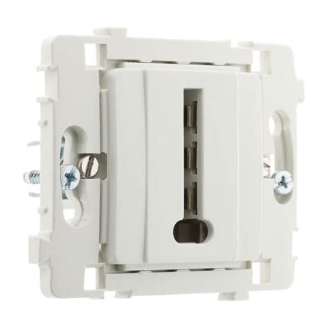 Pin Telephone Socket Clarys Naked White