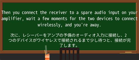 【英単語】audio Inputを徹底解説！意味、使い方、例文、読み方