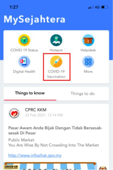 Cara Buat Pendaftaran Vaksin Covid Melalui Aplikasi MySejahtera