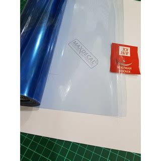 Jual Stiker Tembus Pandang Max Decal Sticker Maxdecal Transparan Aqua Blue G Shopee