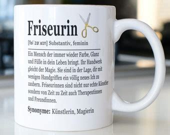Friseur Geschenk Tasse Definition Kaffeetasse mit Spruch und Motiv Kaffeebecher Frisör