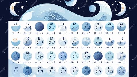 Plantilla De Diseño Del Planificador Del Ciclo Mensual Del Calendario
