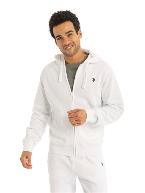 Us Polo Assn Mens Full Zip Fleece Hoodie